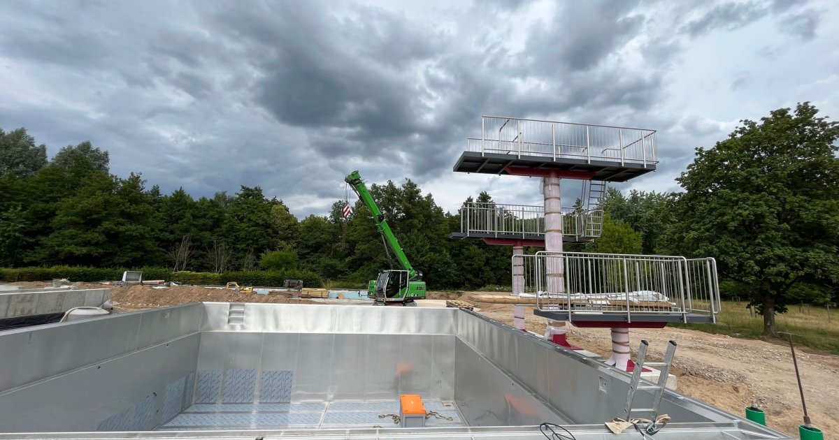 Neues Freibad nimmt Konturen an | Stadtwerke